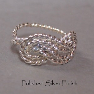 Infinity Knot Ring Silver Love Knot Friendship & Lovers | Etsy