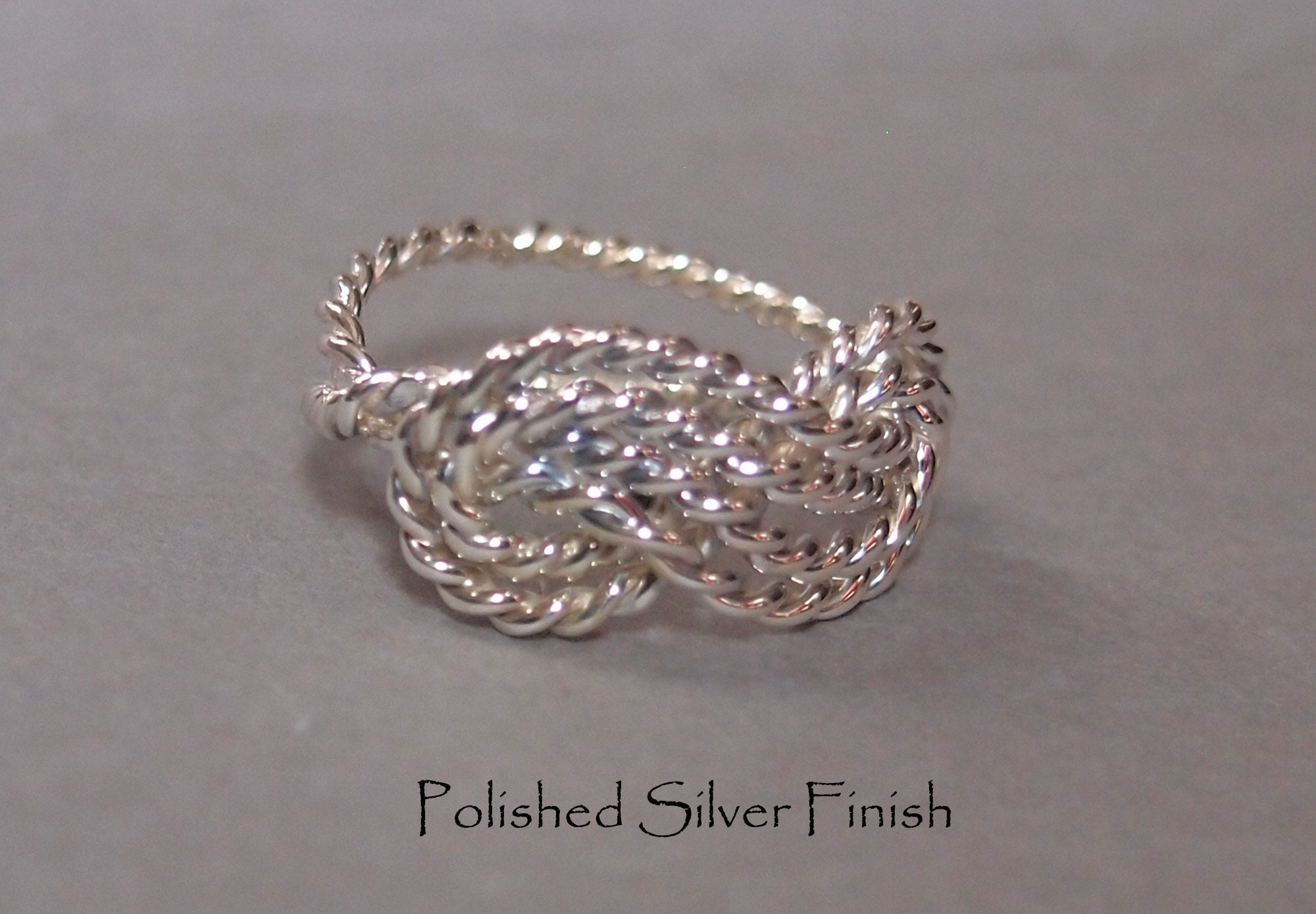 Infinity Knot Ring Silver Love Knot Friendship & Lovers | Etsy