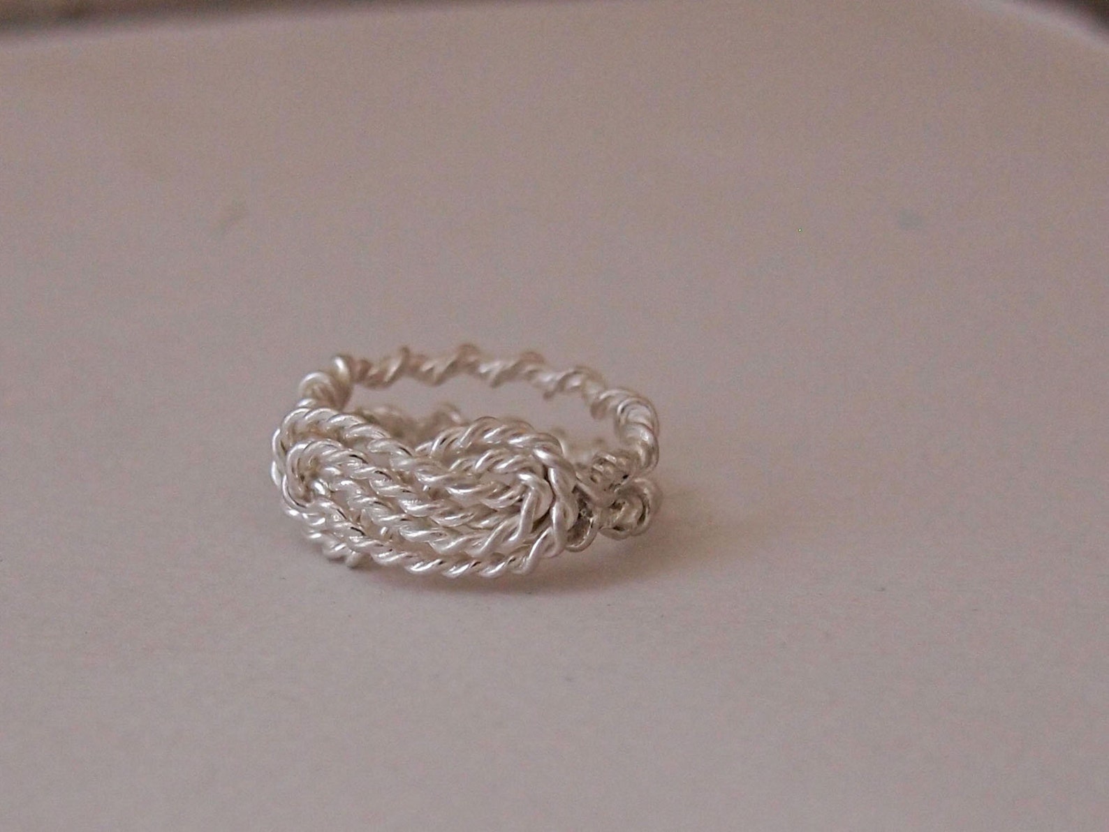 Infinity Knot Ring Silver Love Knot Friendship & Lovers | Etsy