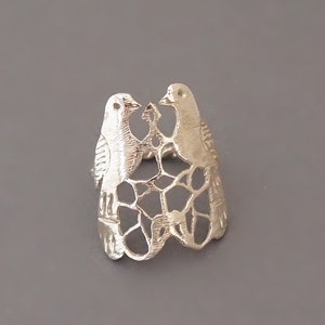 Index Finger Bird Ring, Long Sterling Silver Ring - Etsy