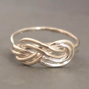 Infinity Wire Ring, Minimalist Silver Ring, Handmade to Your Size ...