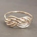 Infinity Wire Ring, Minimalist Silver Ring, Handmade to Your Size ...