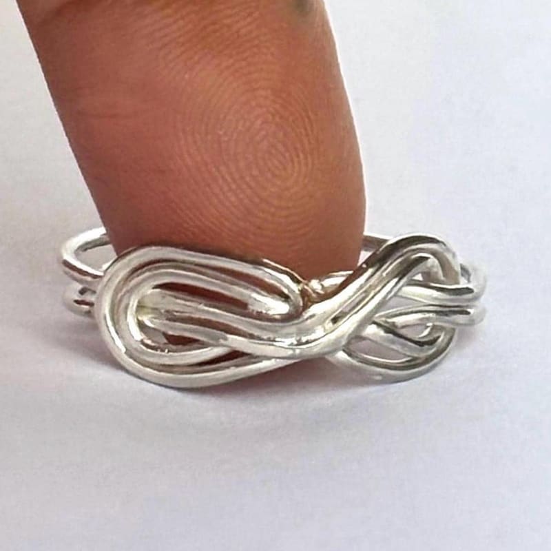 Figure 8 Knot Ring - Etsy