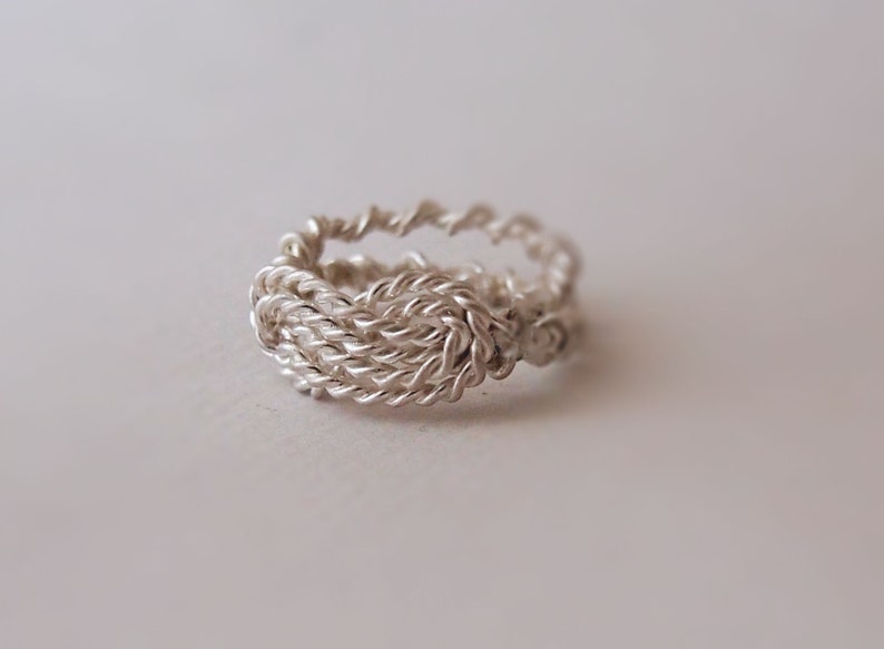 Infinity Knot Ring Silver Love Knot Friendship & Lovers - Etsy