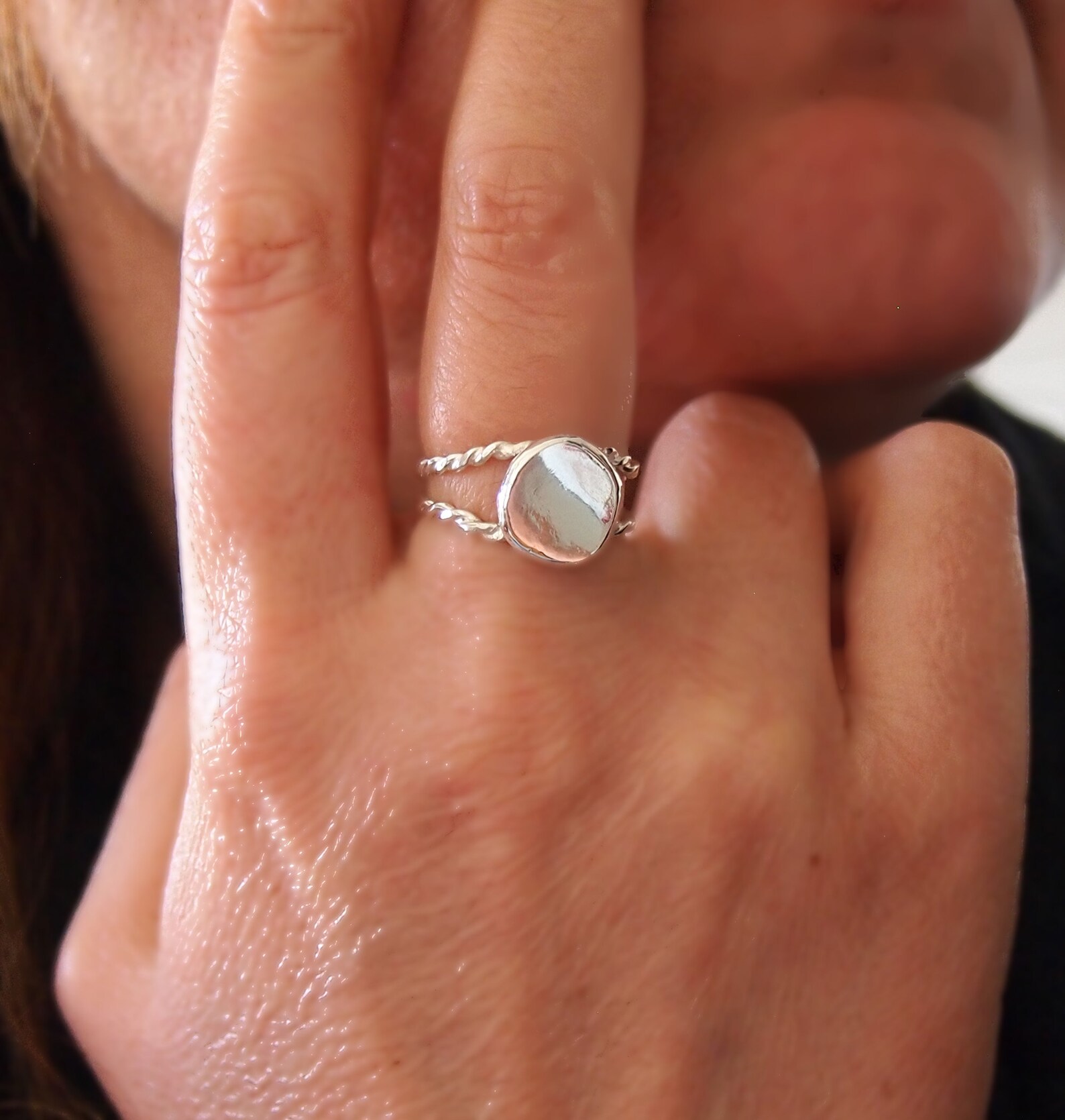 Mirror Ring for Protection Evil Eye Ring Amulet Protection - Etsy