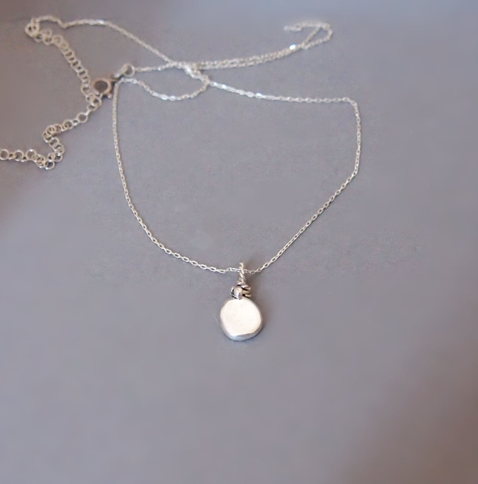 Organic Silver Protection Necklace Spiritual Jewelry Mirror | Etsy