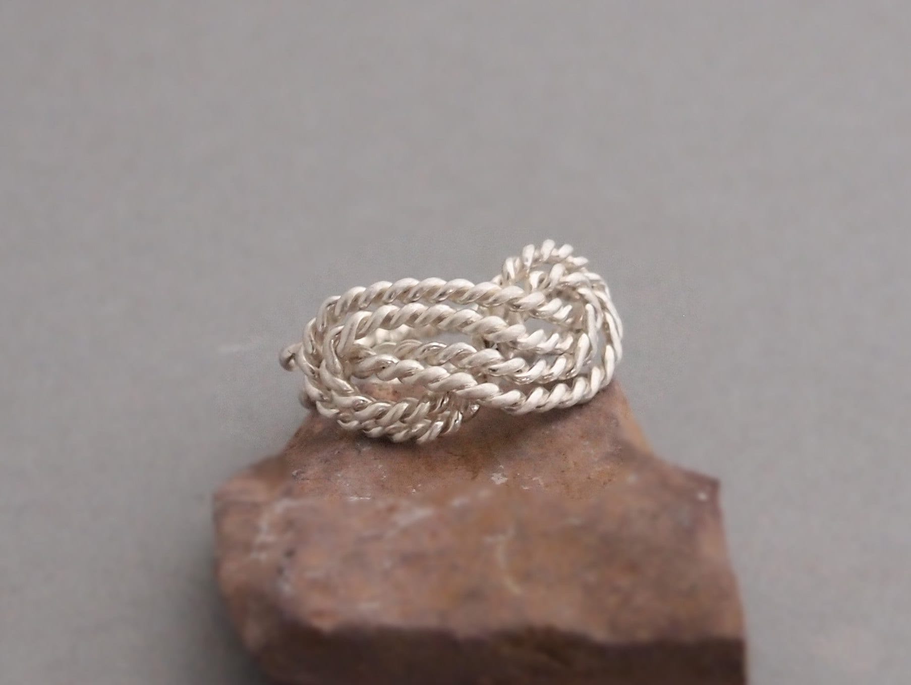 Infinity Knot Ring Silver Love Knot Friendship & Lovers | Etsy