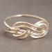 Infinity Wire Ring, Minimalist Silver Ring, Handmade to Your Size ...