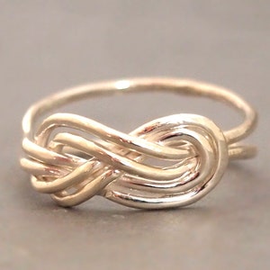 Infinity Wire Ring, Minimalist Silver Ring, Handmade to Your Size ...