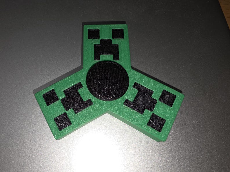 Creeper Fidget Spinner, 3D Printed. Sensory. - Etsy