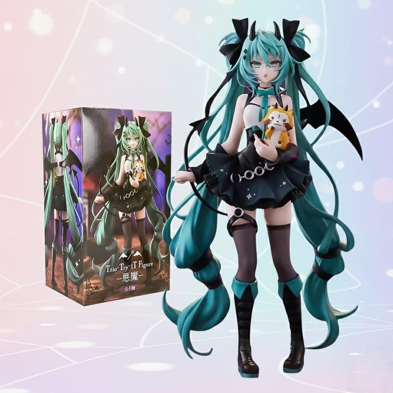 Hatsune Miku Anime Figure, Kawaii Vocaloid PVC Collectible - Etsy