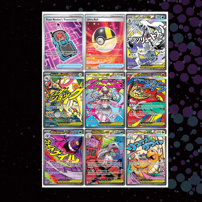 Mega Evolution: Ascended Heroes Placeholders, Printable Master Set ...