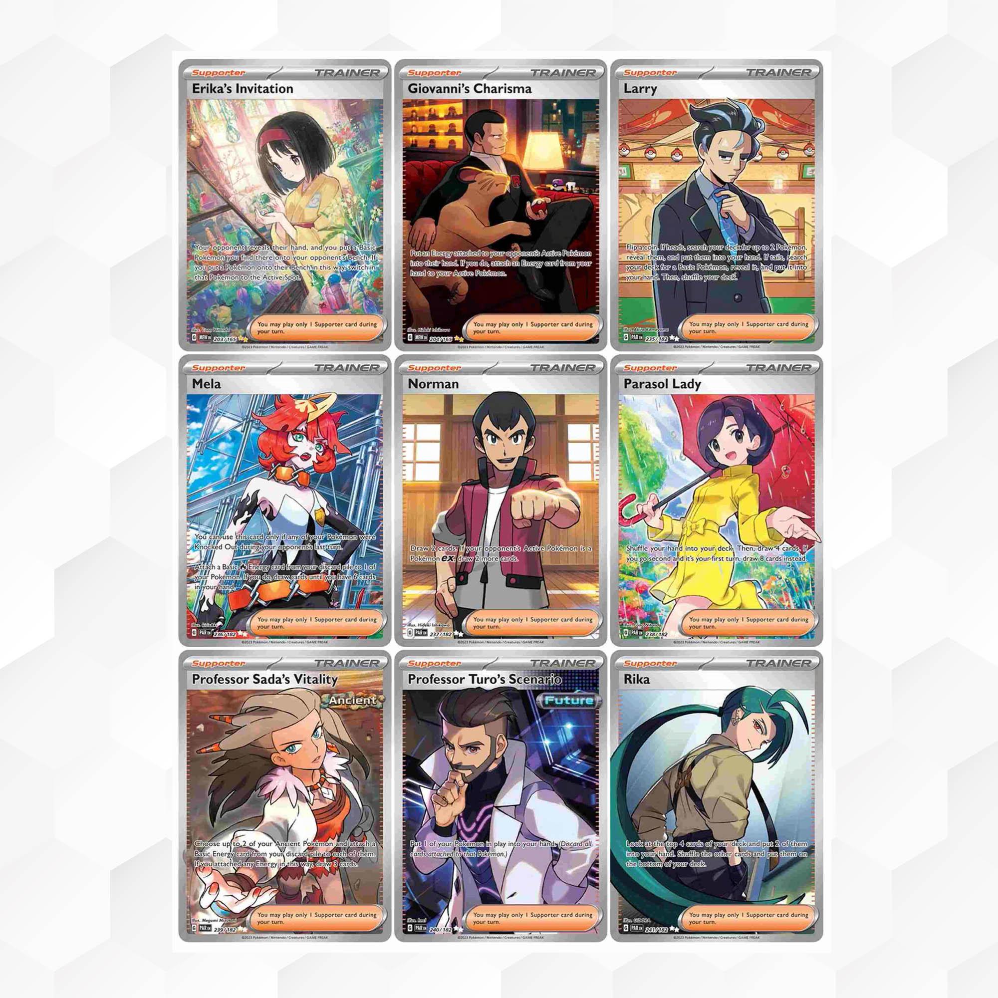 Trainer Supporter Full Art Placeholders All Sets, Printable Pokemon ...