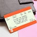 Personalised Train Ticket Wallet Insert, Personalised Train Ticket ...