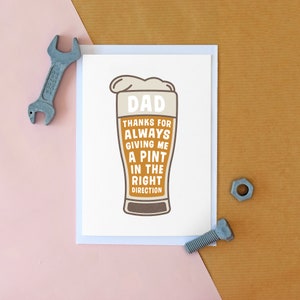 Funny Beer Card for Dad, Dad Birthday Card, Father's Day Card, Beer ...
