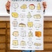 Cheese Tea Towel, Gift for Cheese Lover, Cheese Kitchen Towel ...