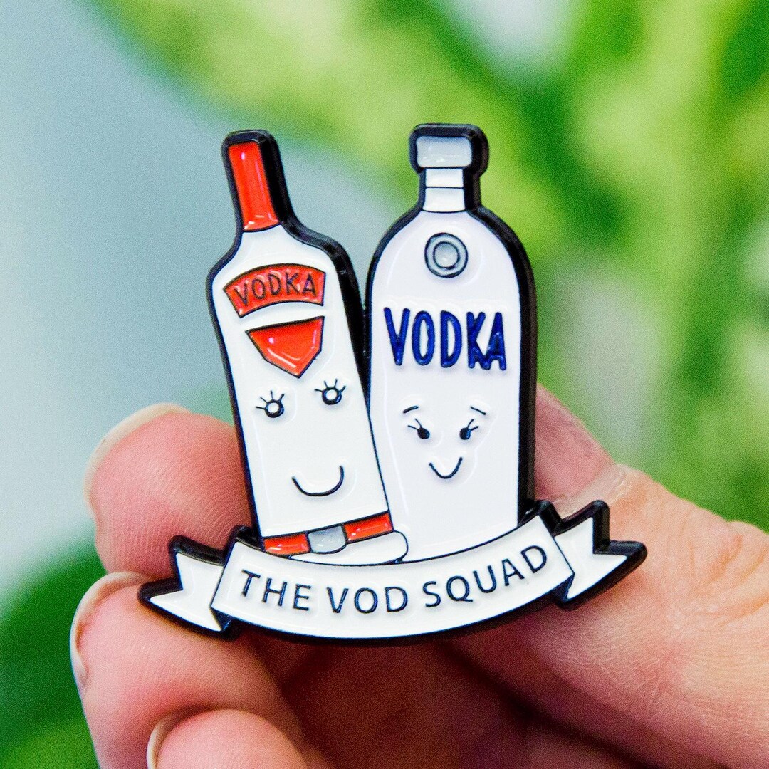 Vodka Enamel Pin, Vodka Pin, Best Friend Gift, Friendship Pin, Vodka ...