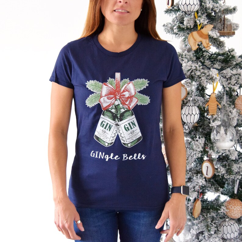 Gingle Bells® Christmas T Shirt Gin T Shirt Gingle Bells® Etsy