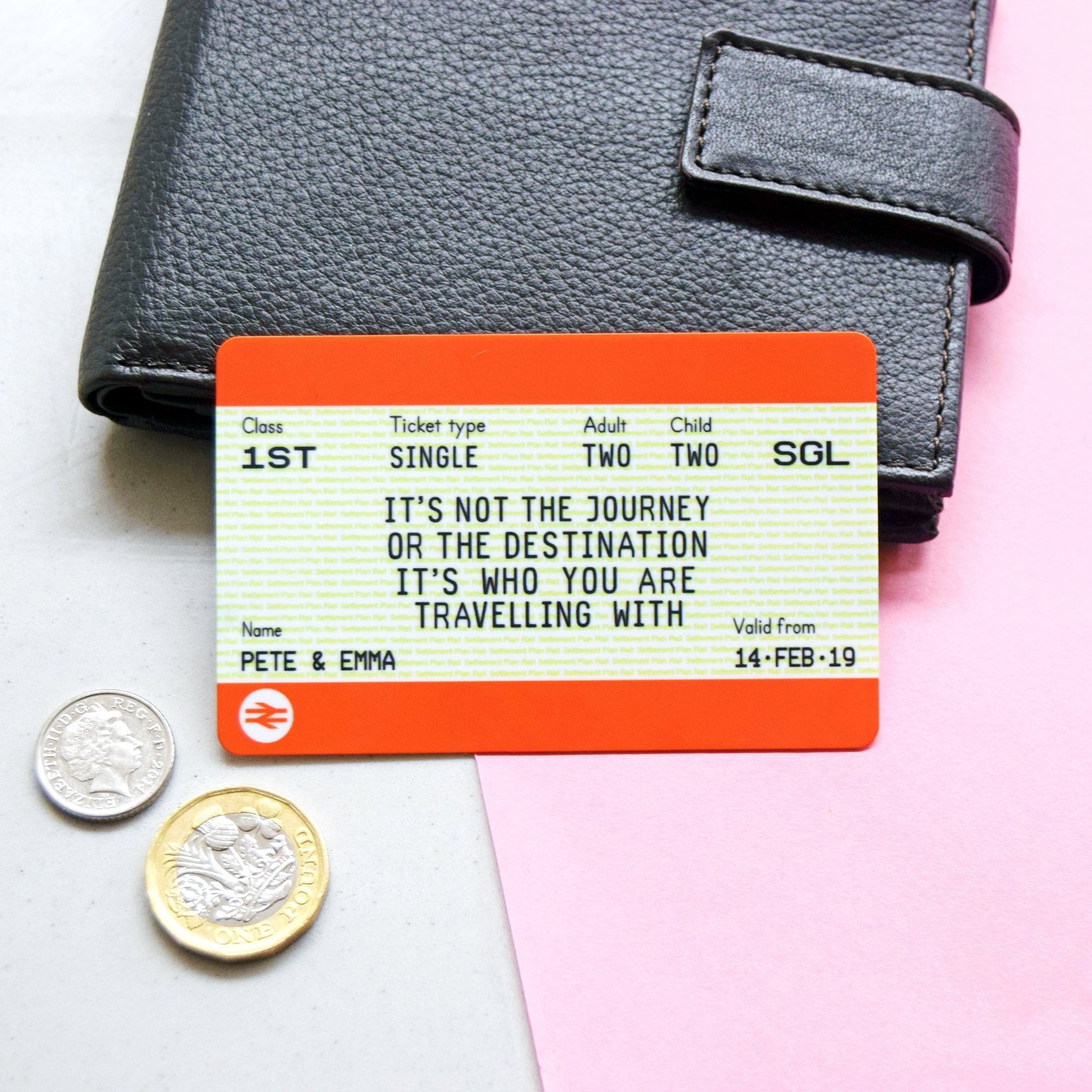 Personalised Train Ticket Wallet Insert Personalised Train - Etsy
