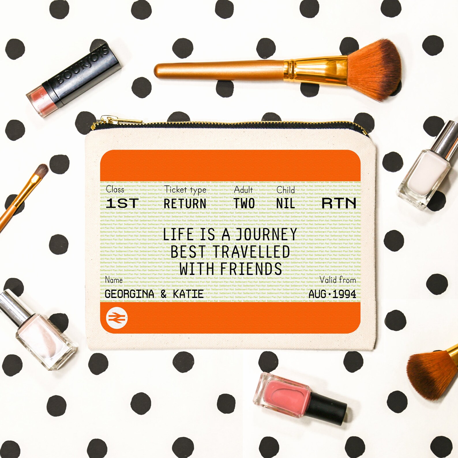 Personalised Make up Bag Best Friend Gift Personalised | Etsy