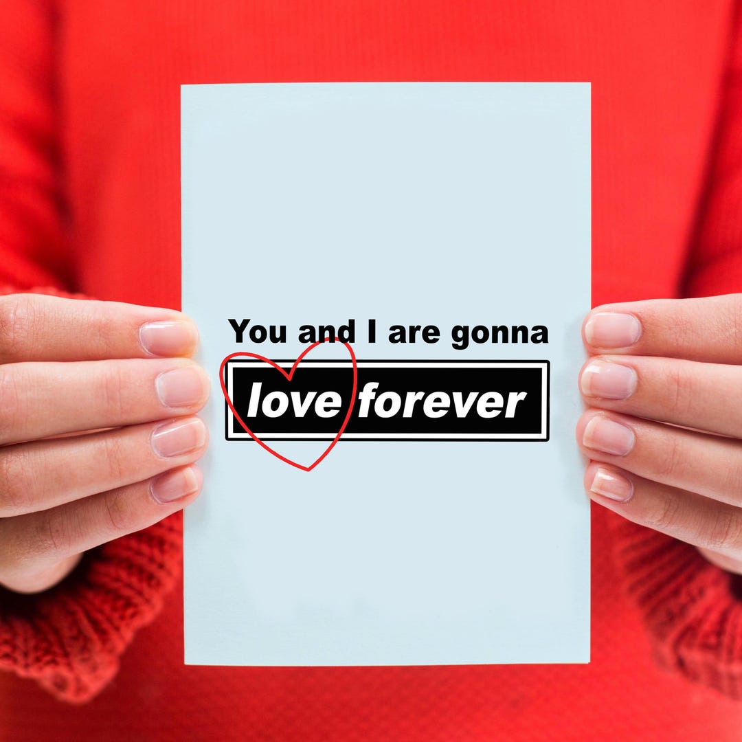 Oasis Card for Partner, Oasis Anniversary Card, Card for Husband ...