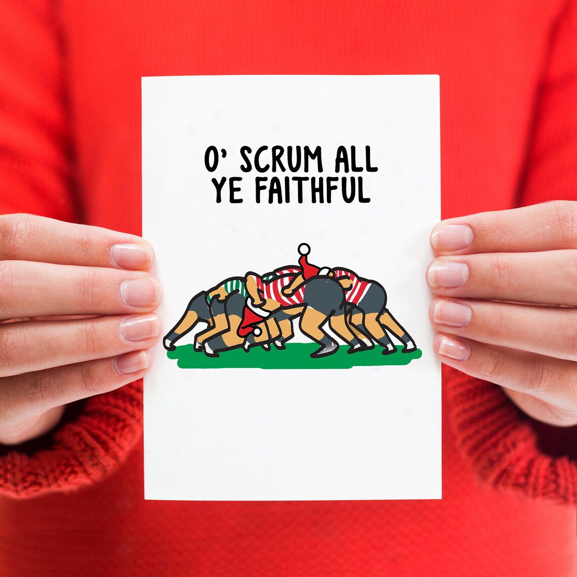 Funny Rugby Christmas Card Funny Holiday Card Rugby Funny - Etsy UK