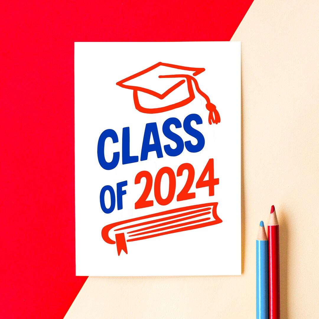 Class of 2024 Graduation Card, Card for Graduate, Graduation Card ...