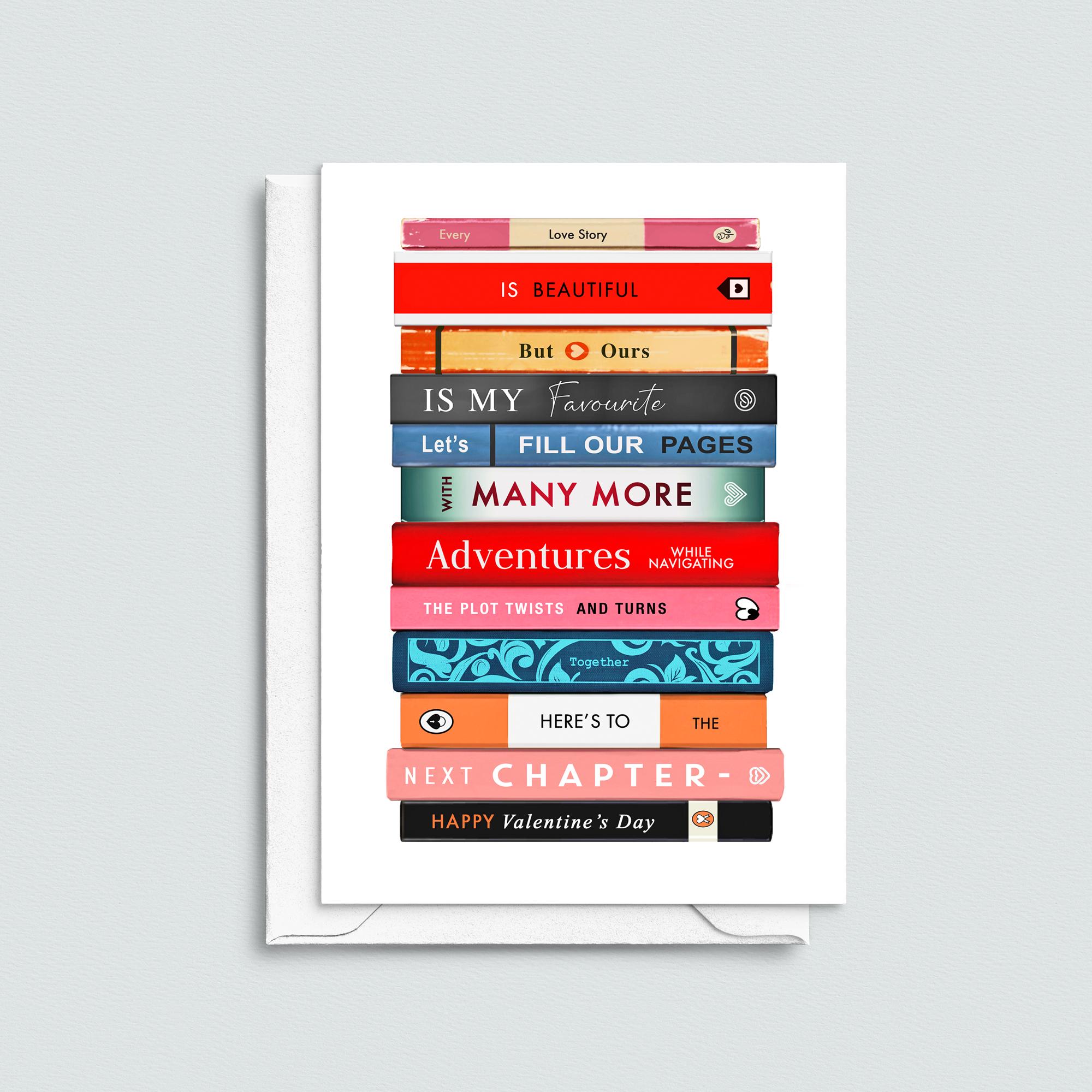 Book Lover Valentine's Day Card, Literary Valentine's Card, Book Titles ...