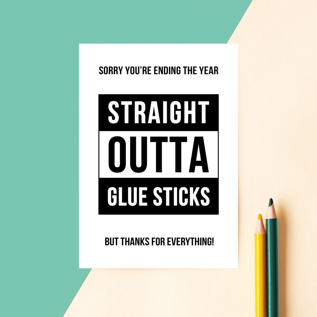 Funny Thank You Teacher Card, Teaching Assistant Card, Funny Card for ...