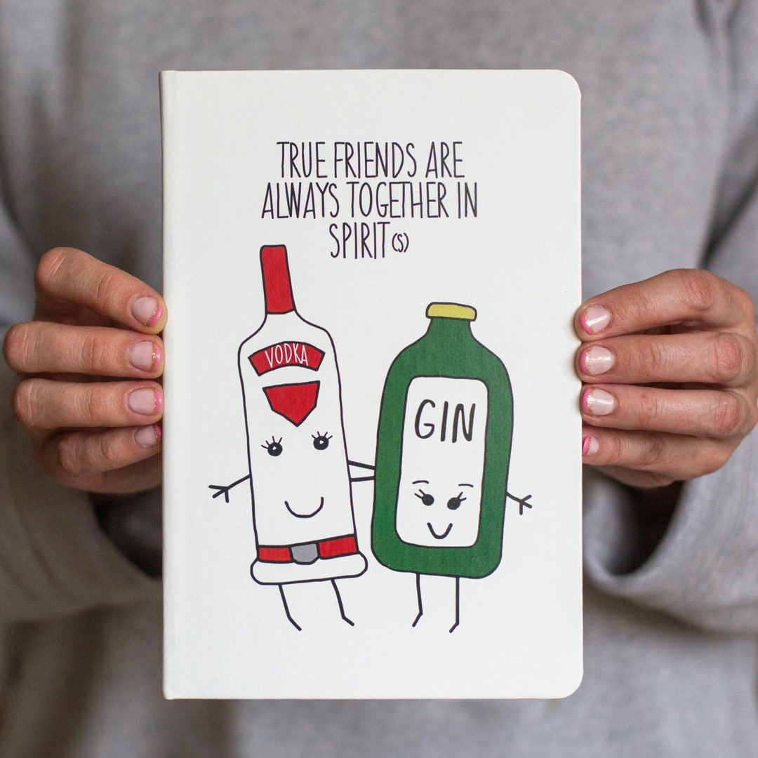 Funny Friendship Notebook, Best Friend Gift, Hardback Notebook ...