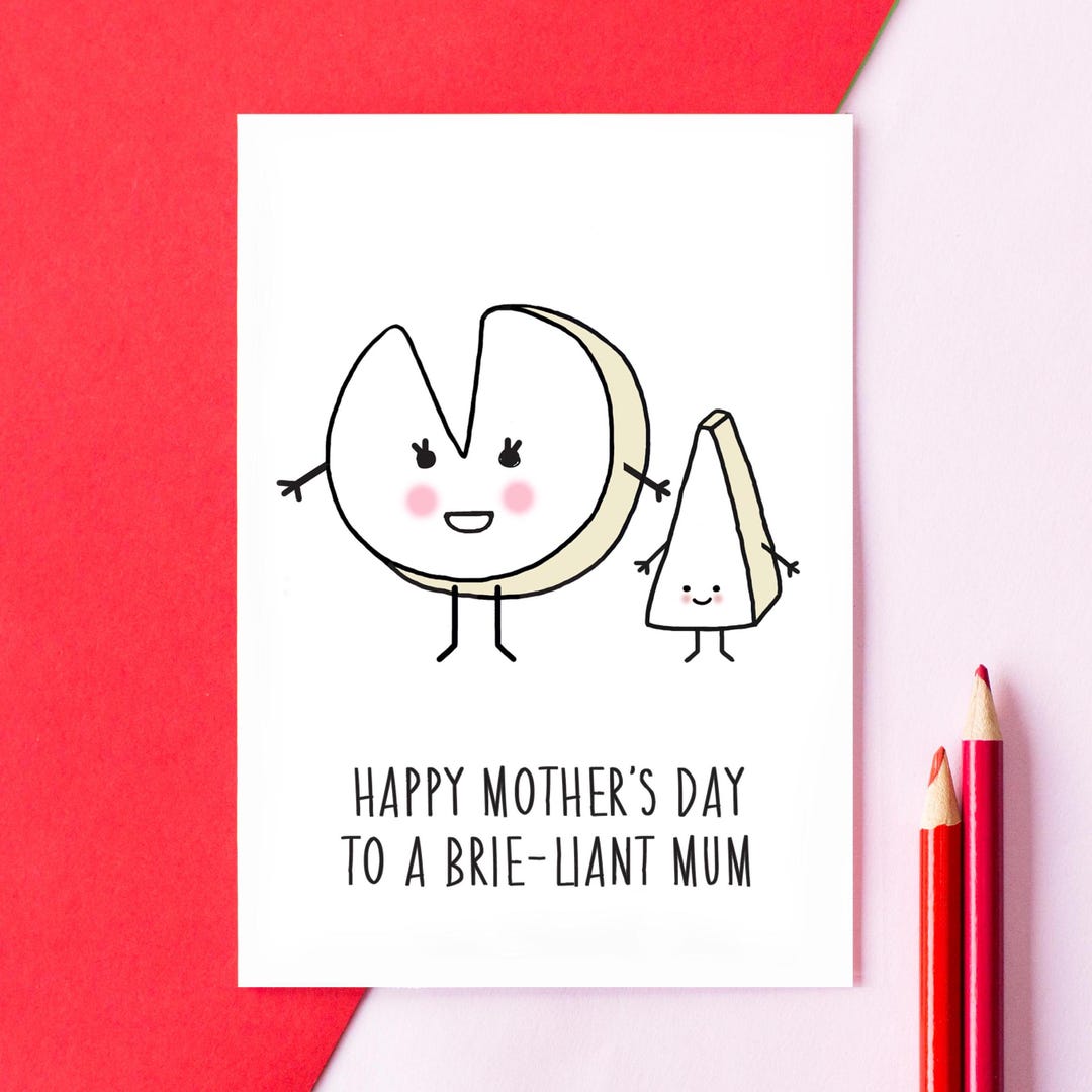 Funny Cheese Mother's Day Card, Card for Mum, Funny Mother's Day Card ...