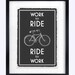 Bicycle Print, Quote Print, Art Print, Bike Poster, Cyclist, Black and ...