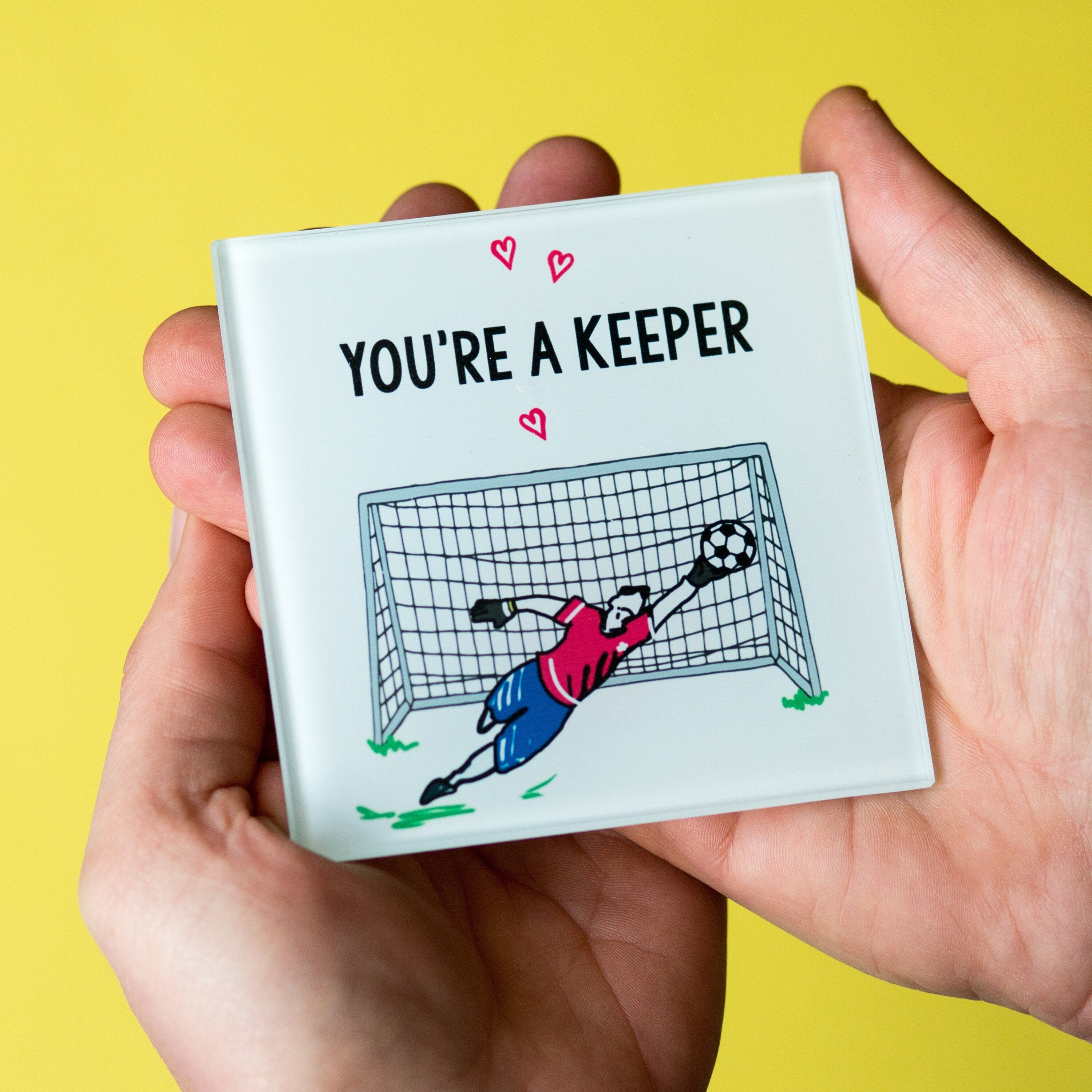Personalised Football Coaster, Personalised Football Gift, Coaster Gift ...