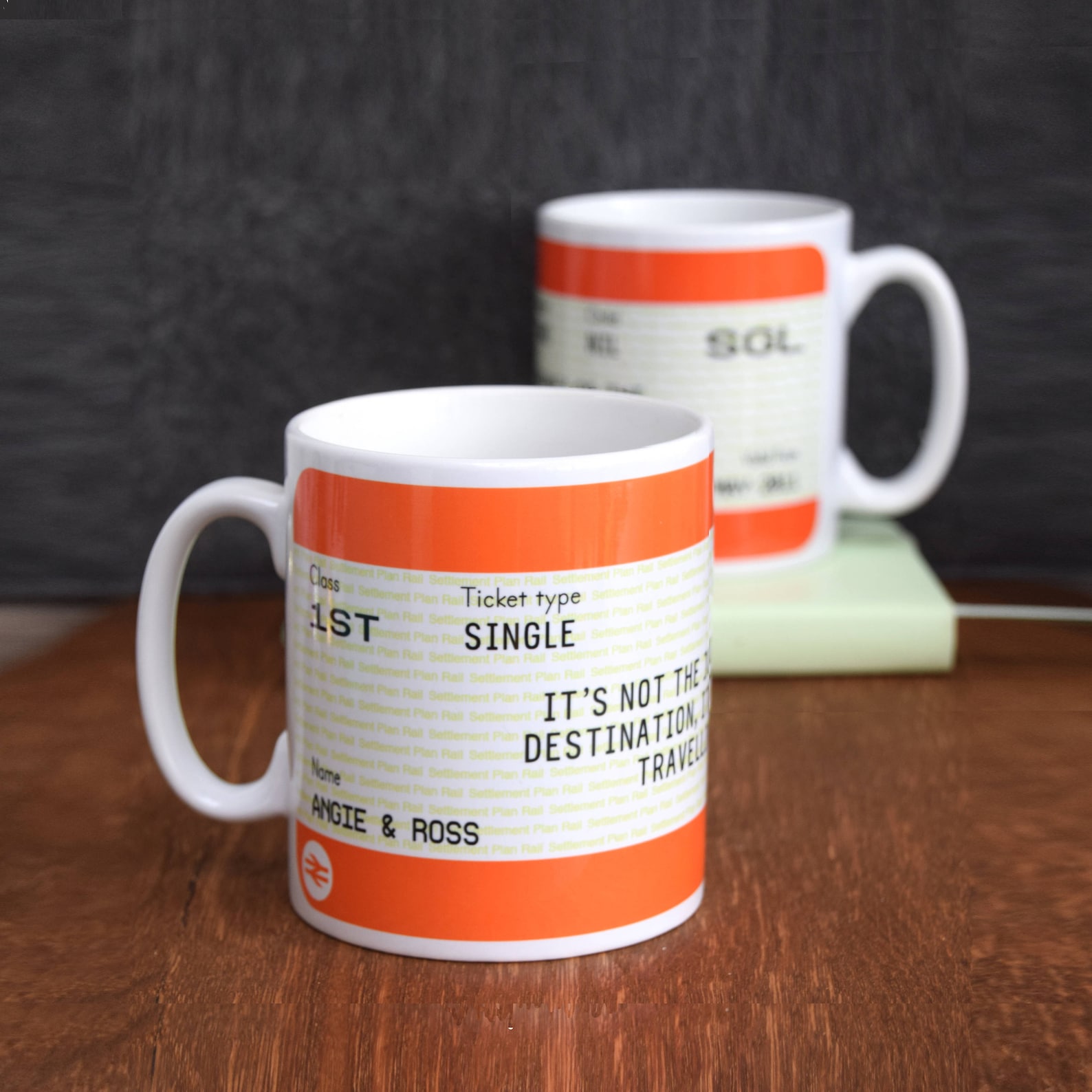 Personalised Train Ticket Mug Personalised Mug Travel - Etsy UK