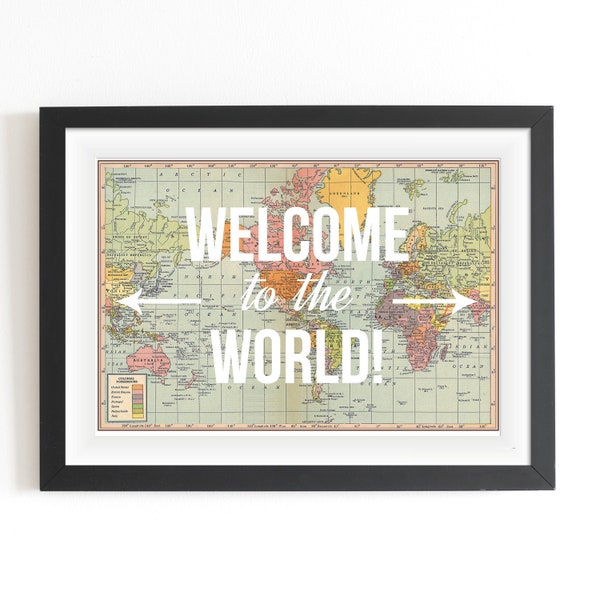 Baby Map of the World - Etsy UK