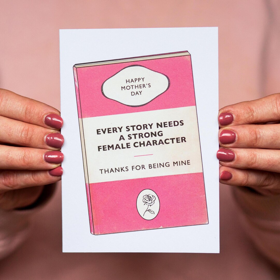 Book Lover Mother's Day Card, Literary Mother's Day Card, Classic Book ...