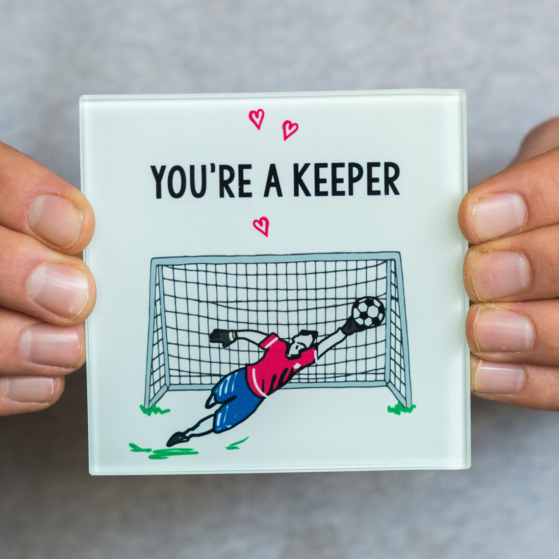Personalised Football Coaster, Personalised Football Gift, Coaster Gift ...