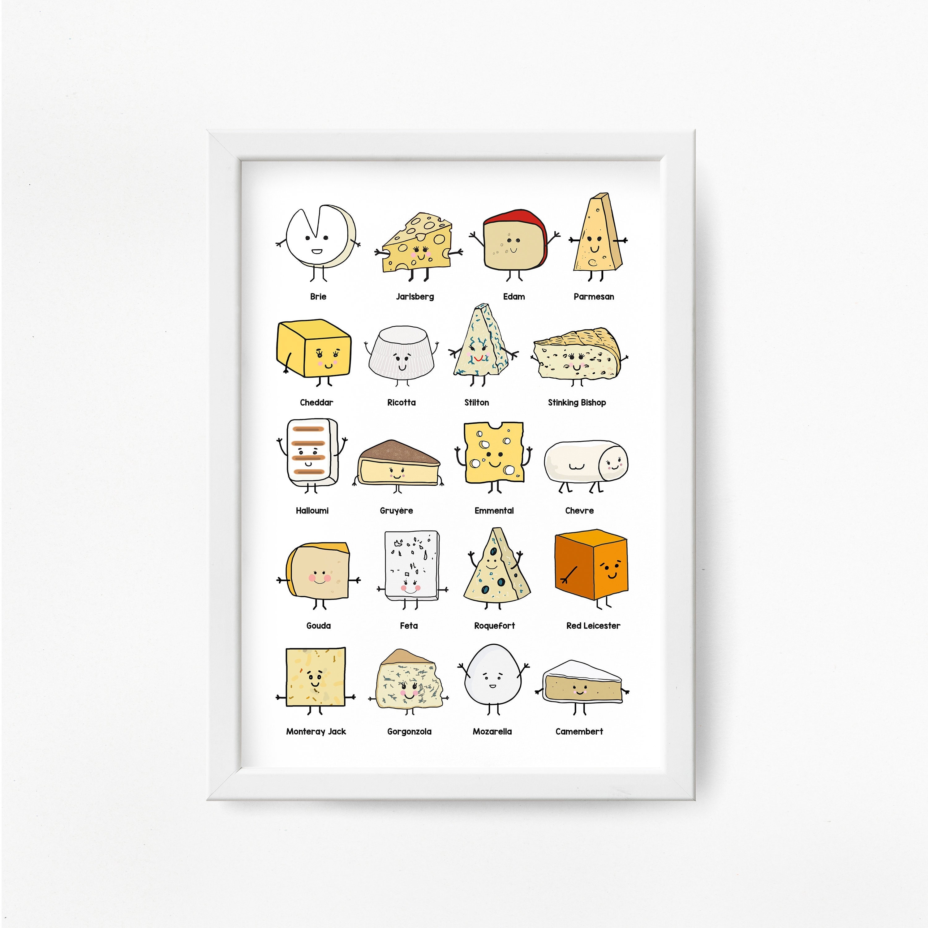 Cheese Collection Cheese Montage Cheese Print Cheese Gift - Etsy UK