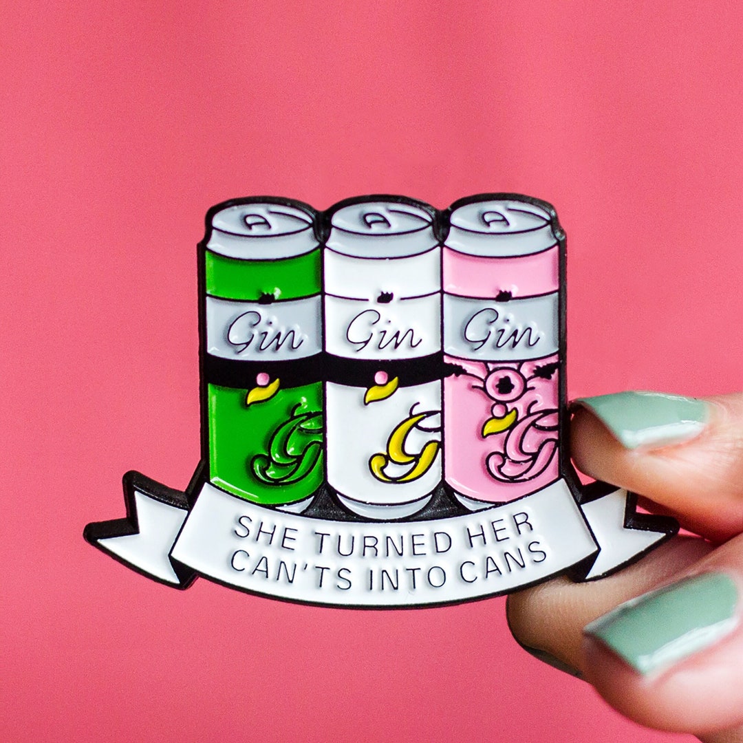 Funny Gin Enamel Pin Badge, Gin Pin, Best Friend Gift, Enamel Pin ...
