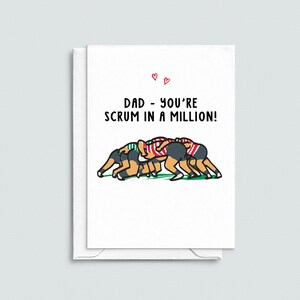Rugby Father's Day Card, Rugby Card for Dad, Dad Card, Rugby Lover ...