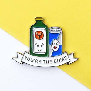 You're the Bomb Enamel Pin Badge, Best Friend Gift, Enamel Pin, Enamel ...