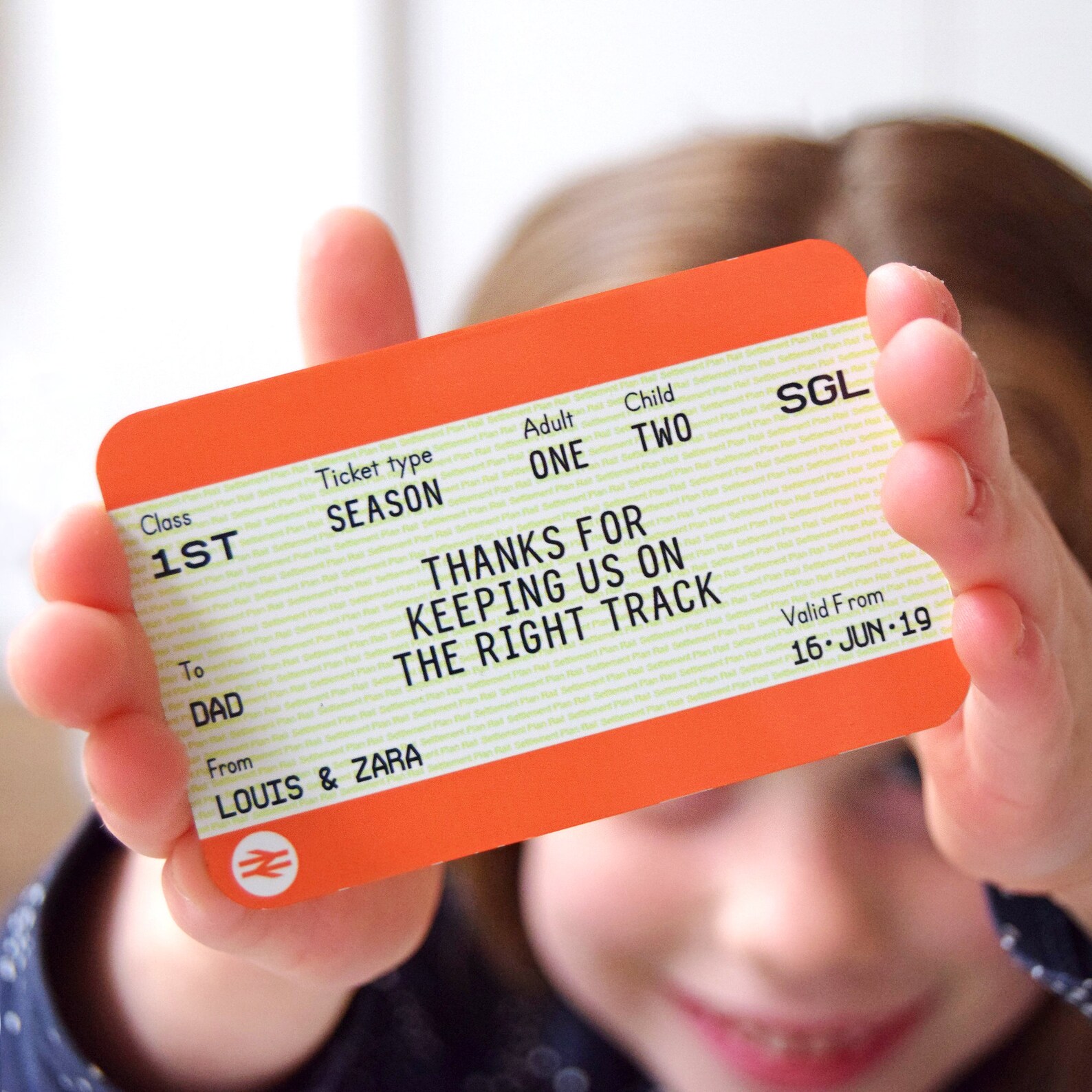 Personalised Train Ticket Gift for Dad Metal Wallet Card - Etsy UK