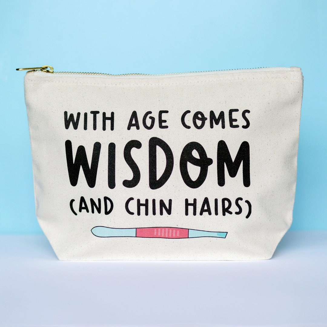 Funny Ageing Cosmetic Bag, Funny Birthday Gift for Her, Humorous ...