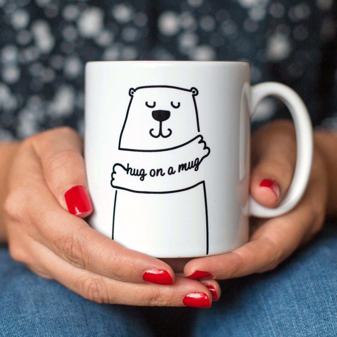 Personalised 'hug on a Mug' Gift, Gift for Long Distance Friend, Friend ...