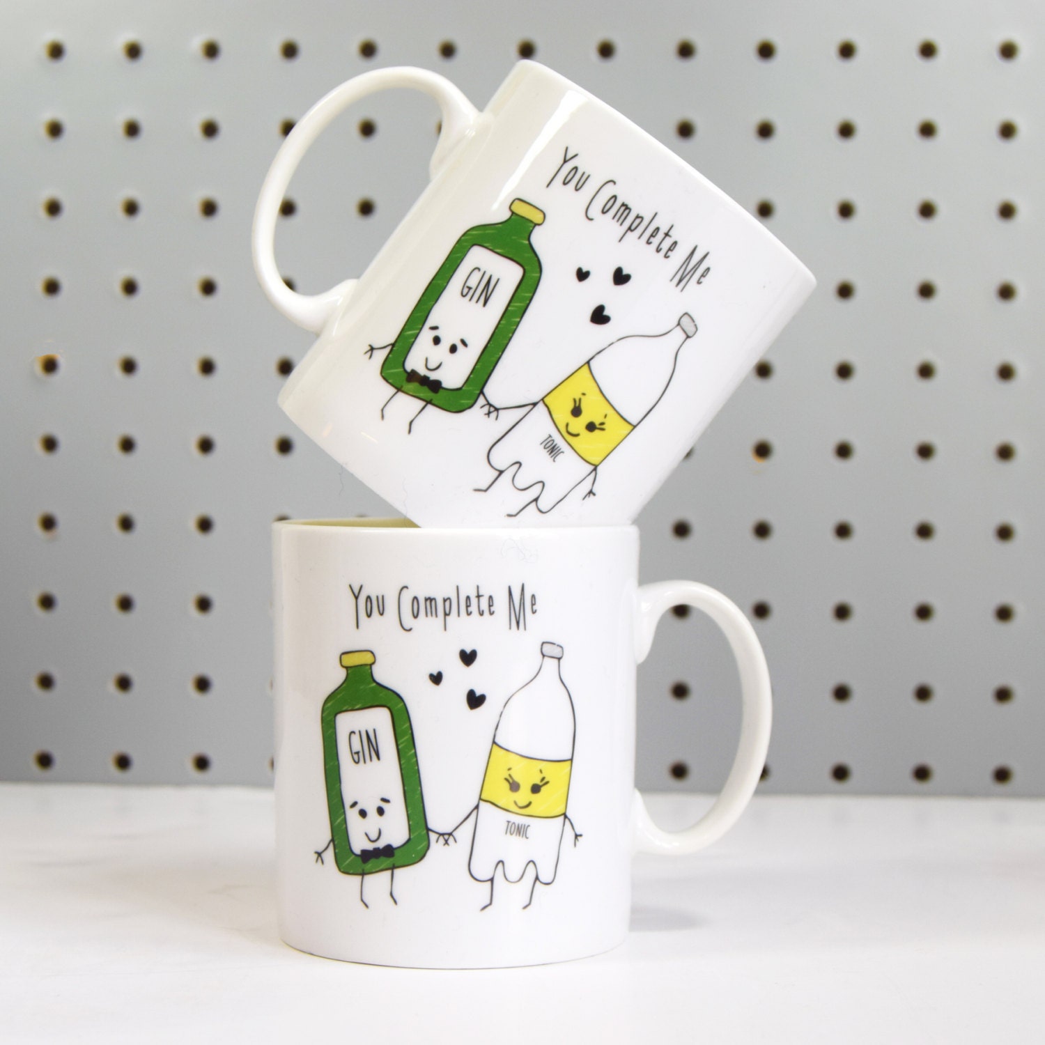 Gin Mug Funny Mug Gin Mug Couple Gift Love Illustration - Etsy UK