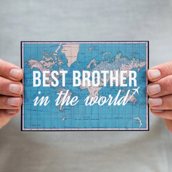 Best Brother Birthday Card - Etsy