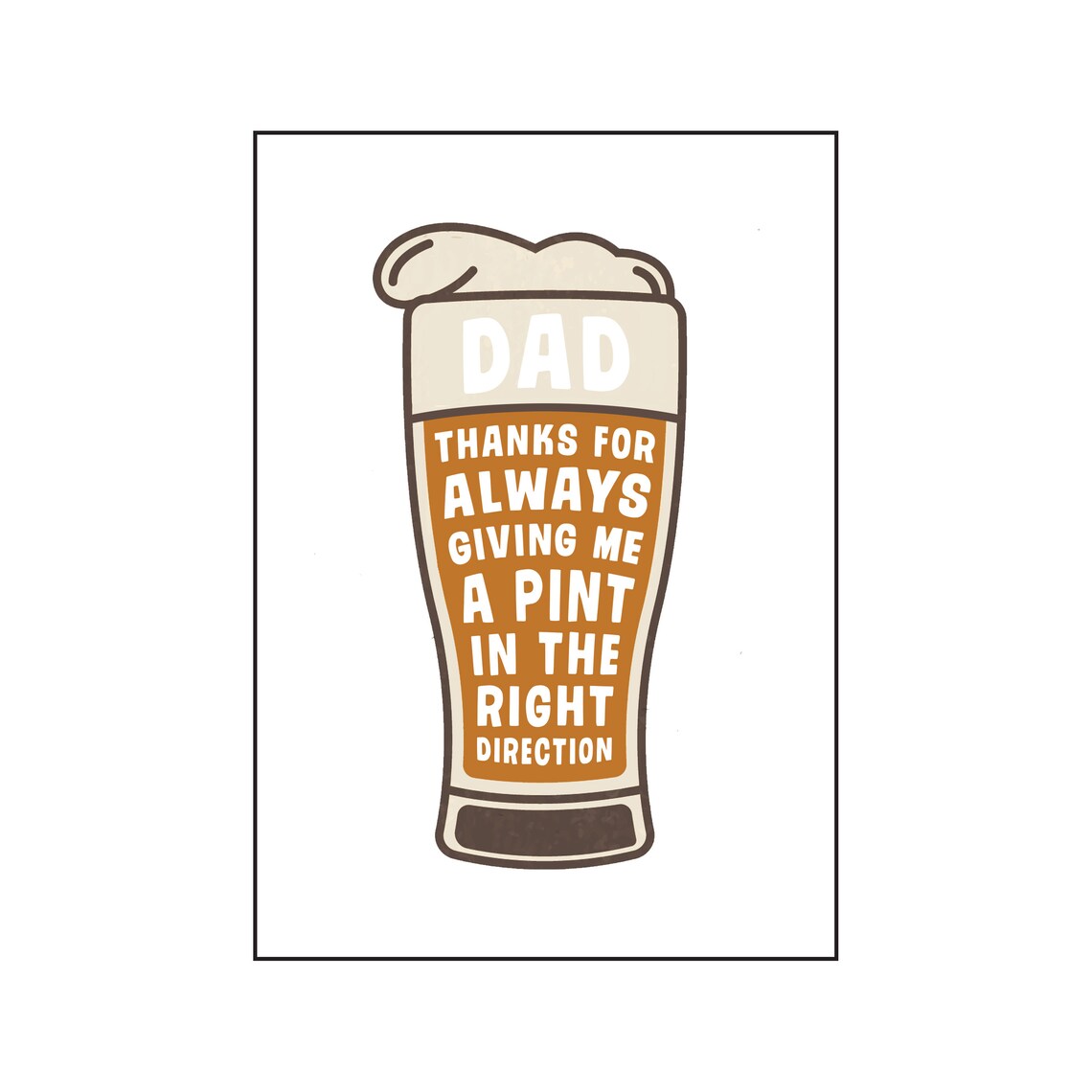 Funny Beer Card for Dad Dad Birthday Card Father's Day - Etsy