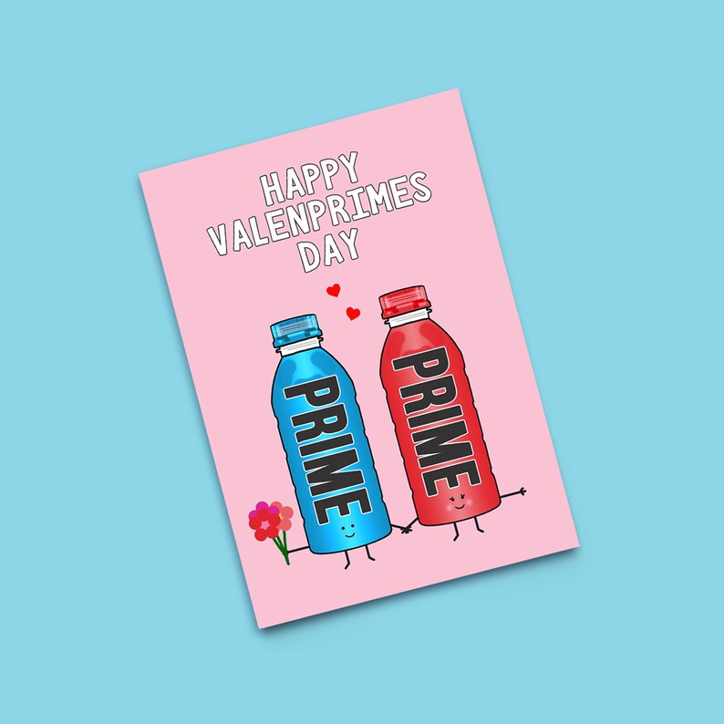 Funny Prime Energy Drink Valentine's Card Funny - Etsy UK