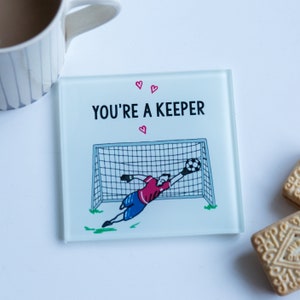 Personalised Football Coaster, Personalised Football Gift, Coaster Gift ...