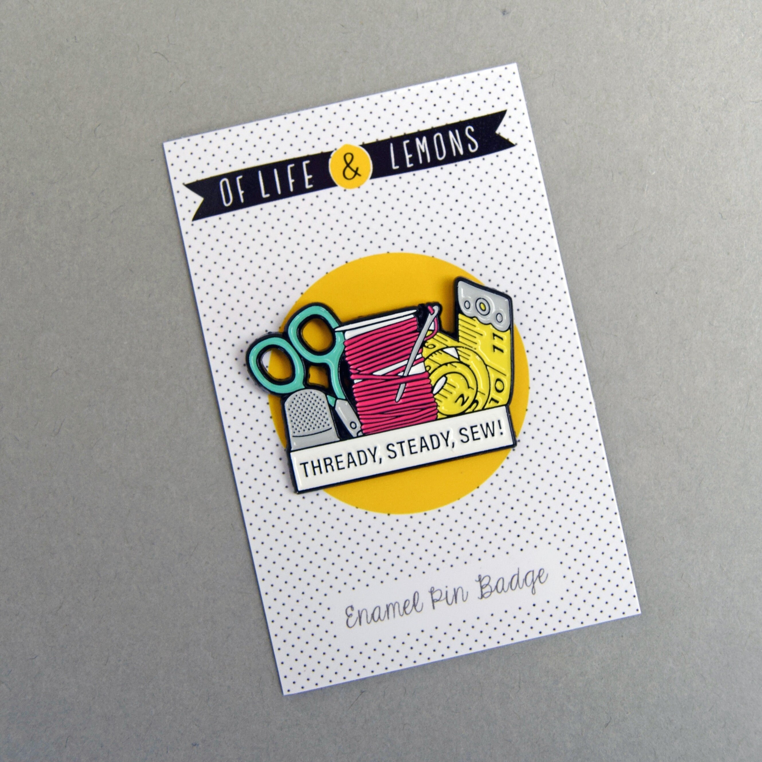 Sewing Enamel Pin Badge Sewing Pun Sewing Badge Sewing - Etsy UK